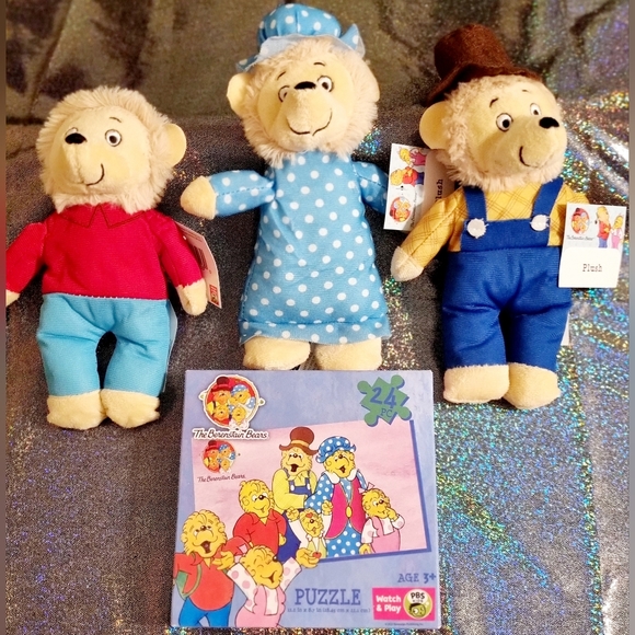 The Berenstain Bears | Toys | The Berenstain Bears 4 Pc Plush Puzzle ...